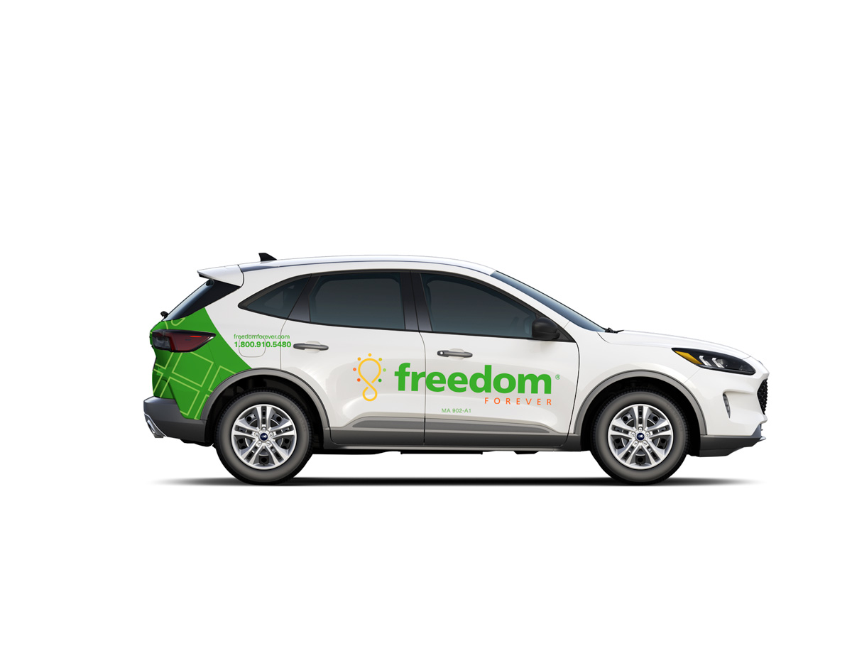 Go Solar Vehicle Wrap - Freedom Forever